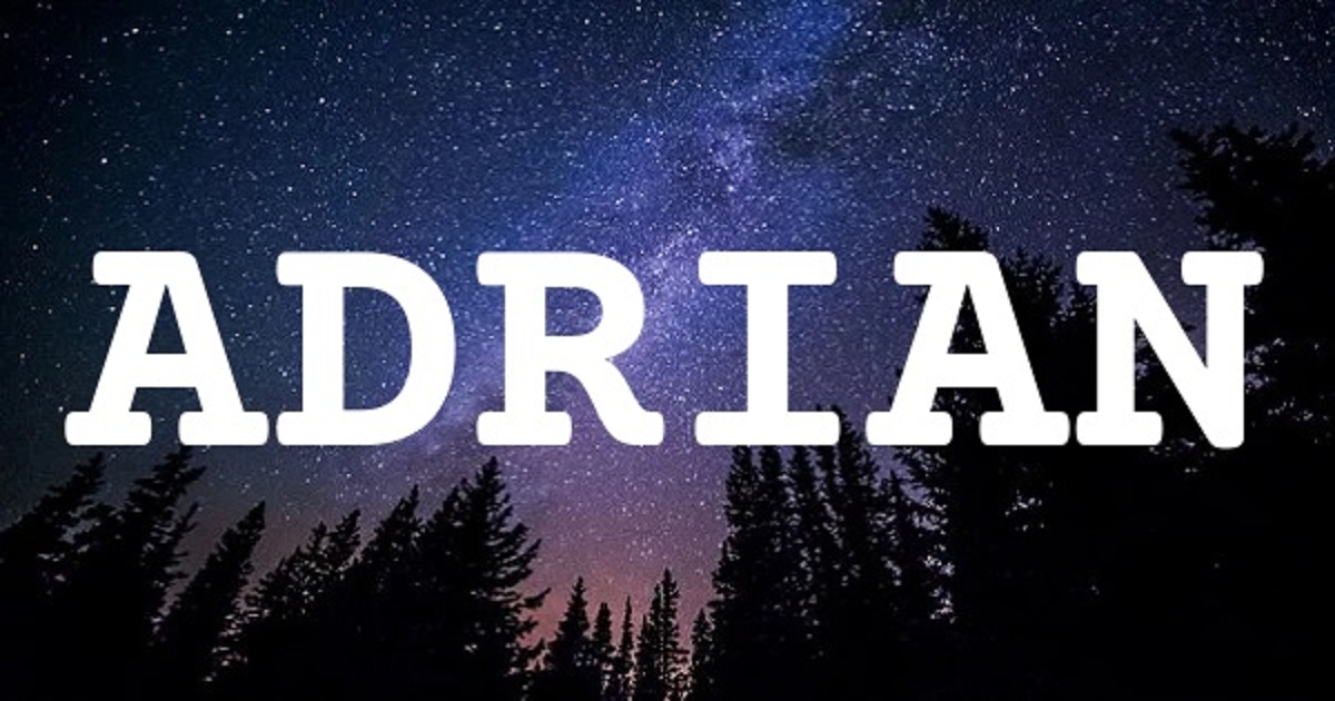 ADRIAN英文名字意思