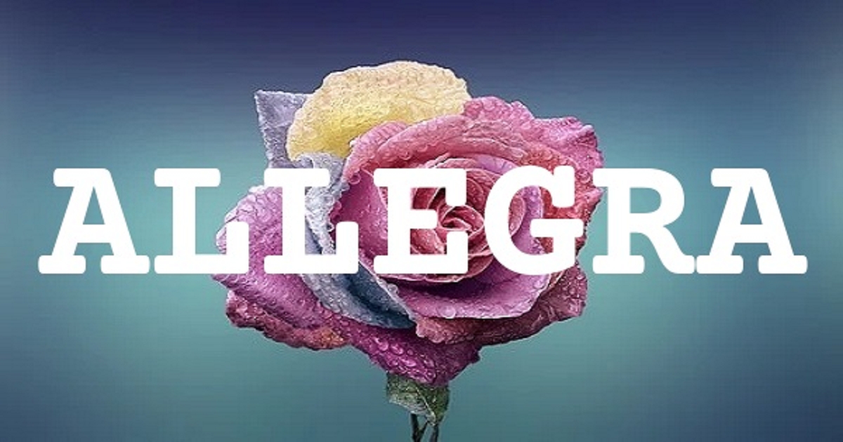 ALLEGRA英文名字意思