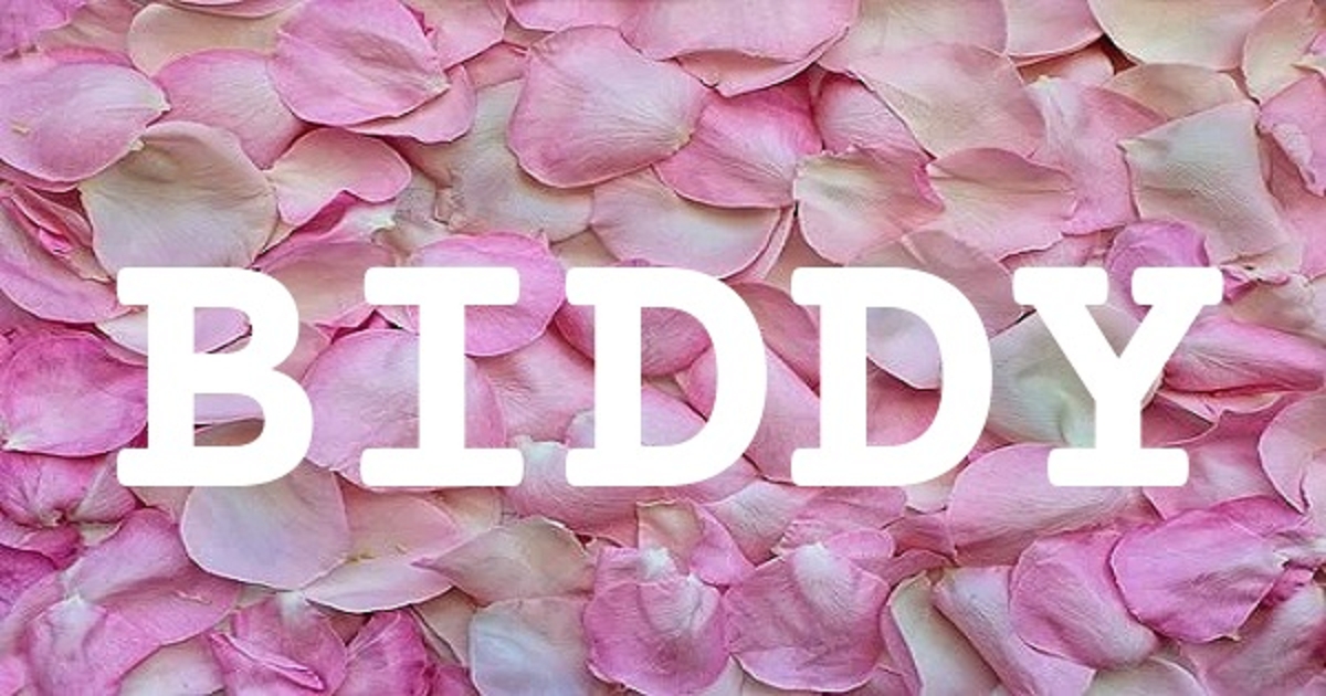 BIDDY英文名字意思