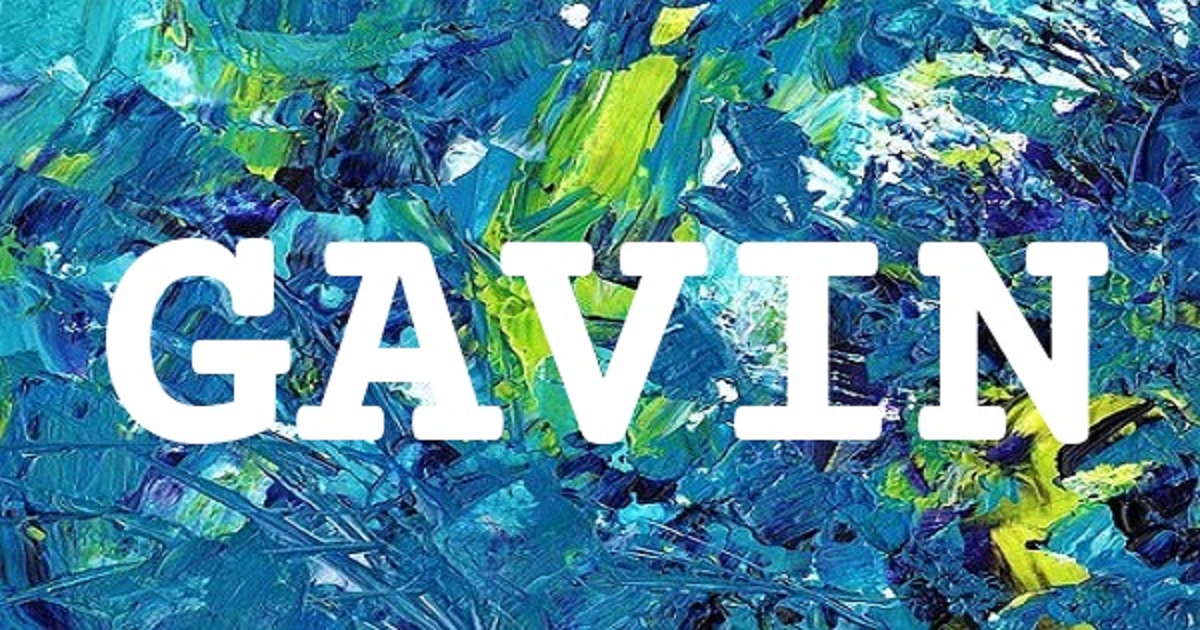 GAVIN英文名字意思