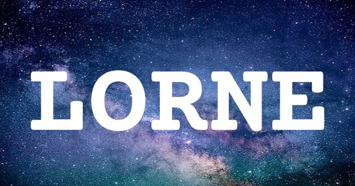 LORNE英文名字意思
