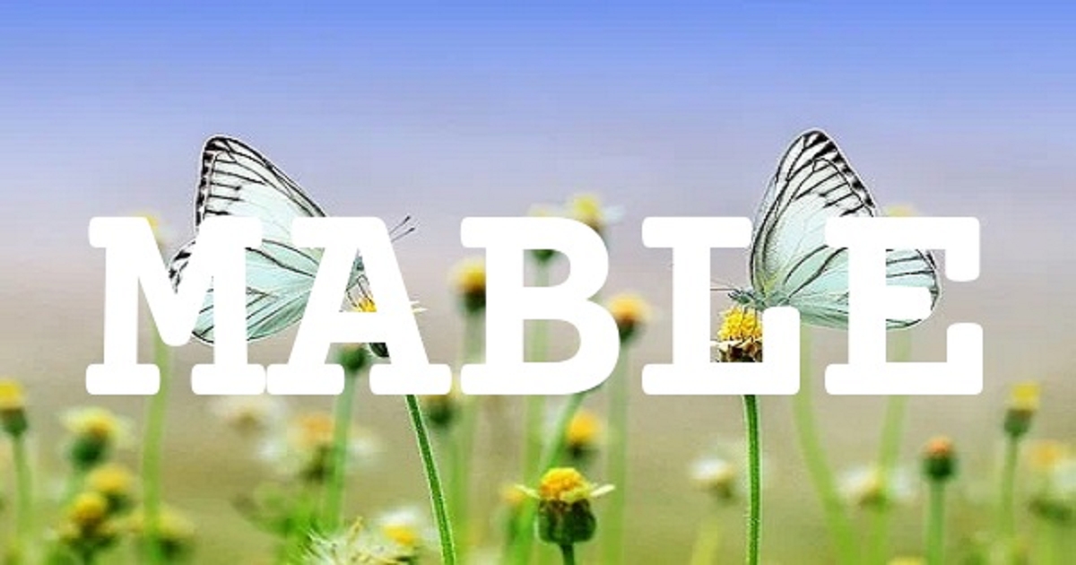 MABLE英文名字意思