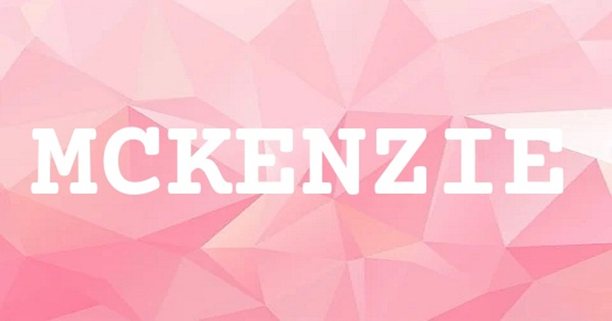 MCKENZIE英文名字意思