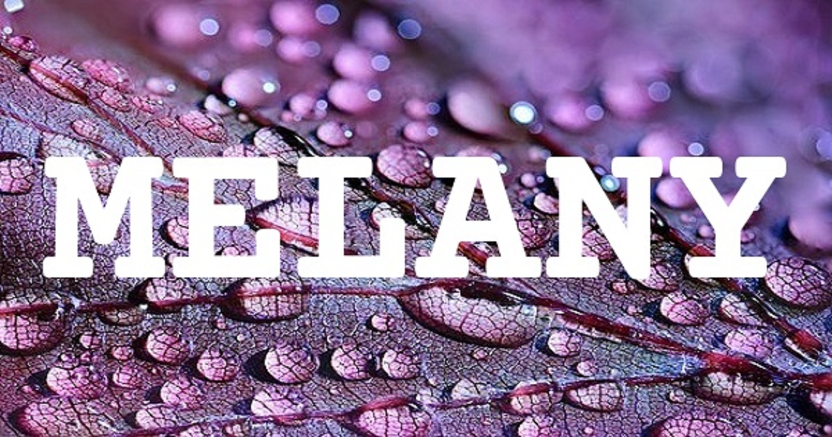 MELANY英文名字意思