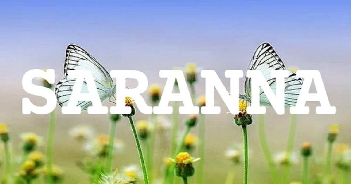 SARANNA英文名字意思