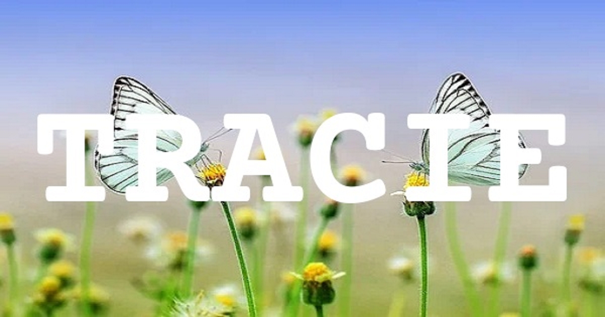 TRACIE英文名字意思